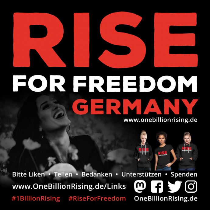 Motto 2023 - RISE FOR FREEDOM - One Billion Rising